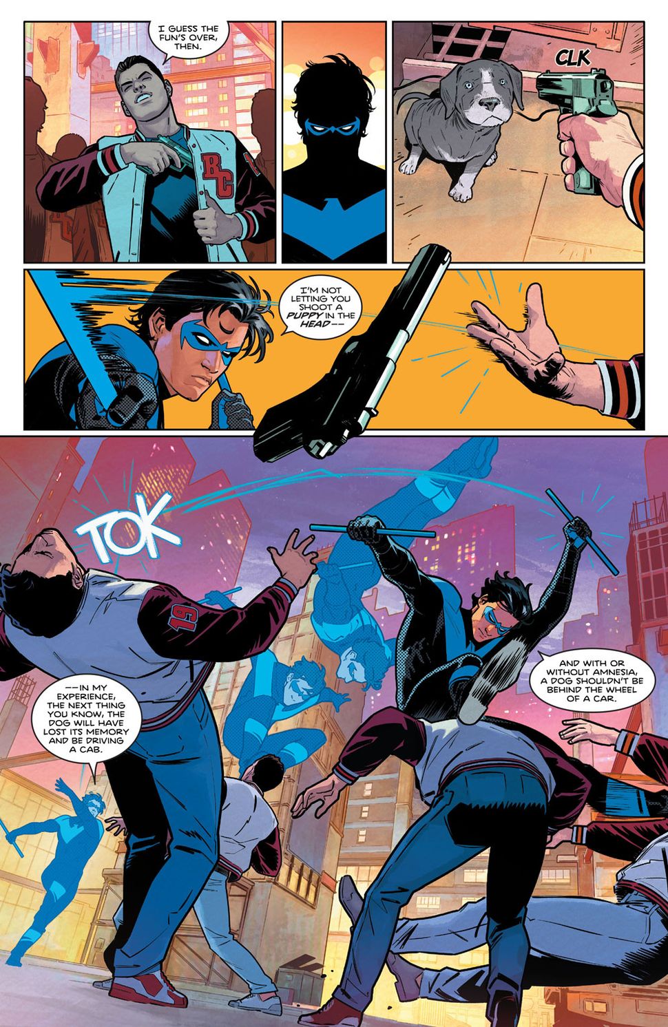 Nightwing saves a puppy in preview of his first Infinite Frontier ...