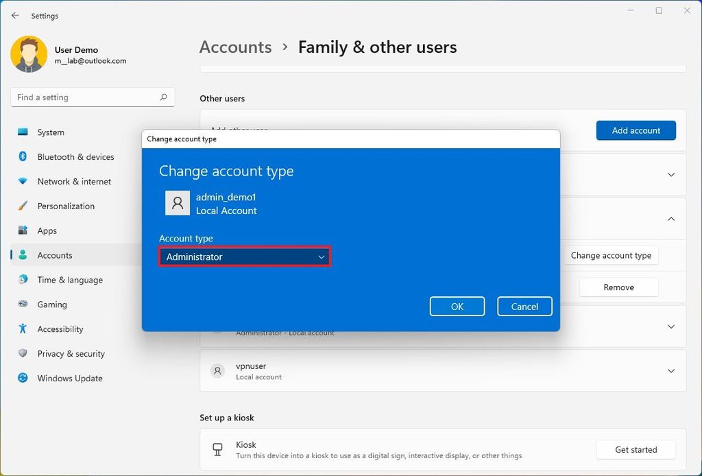How to use local admin account to fix problems on Windows 11 | Windows ...