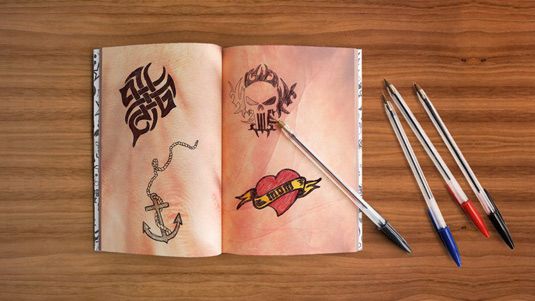 Test your tattoo skills with this body art notebook | Creative Bloq