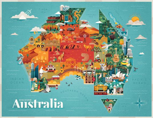 Beautiful vector art showcases best of Australia | Creative Bloq