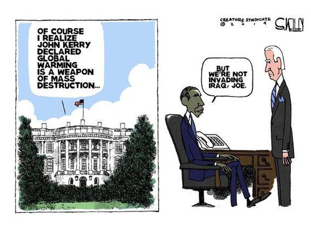 Political cartoon global warming John Kerry | The Week