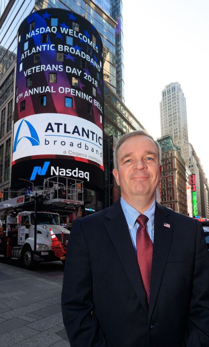 Atlantic Broadband CEO Shea Rings Nasdaq Bell for Veterans | Next TV