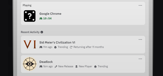 Discord now displays a log of your recent playtime, so your friends can ...