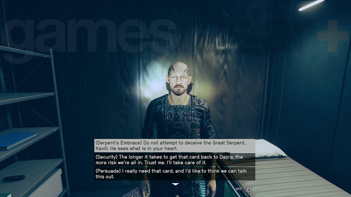 Starfield Shattered Space Exhuming the Past code and choices | GamesRadar+