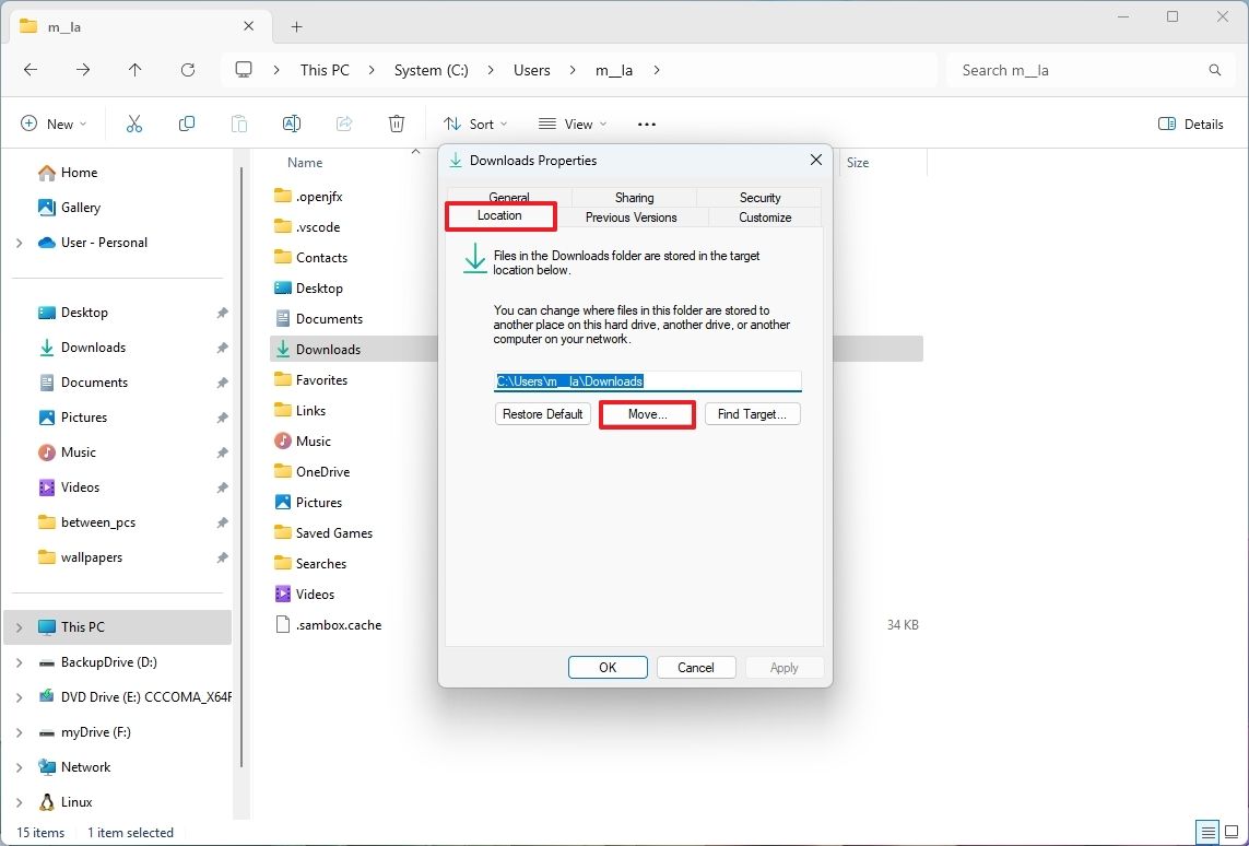 Change the default downloads folder on Windows 11 | Windows Central