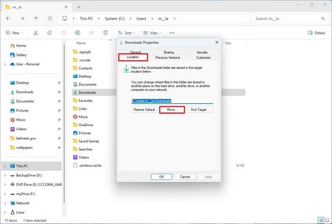 Change the default downloads folder on Windows 11 | Windows Central