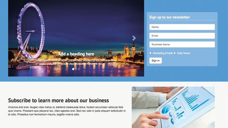 Build a sign-up page with Bootstrap 3 | Creative Bloq
