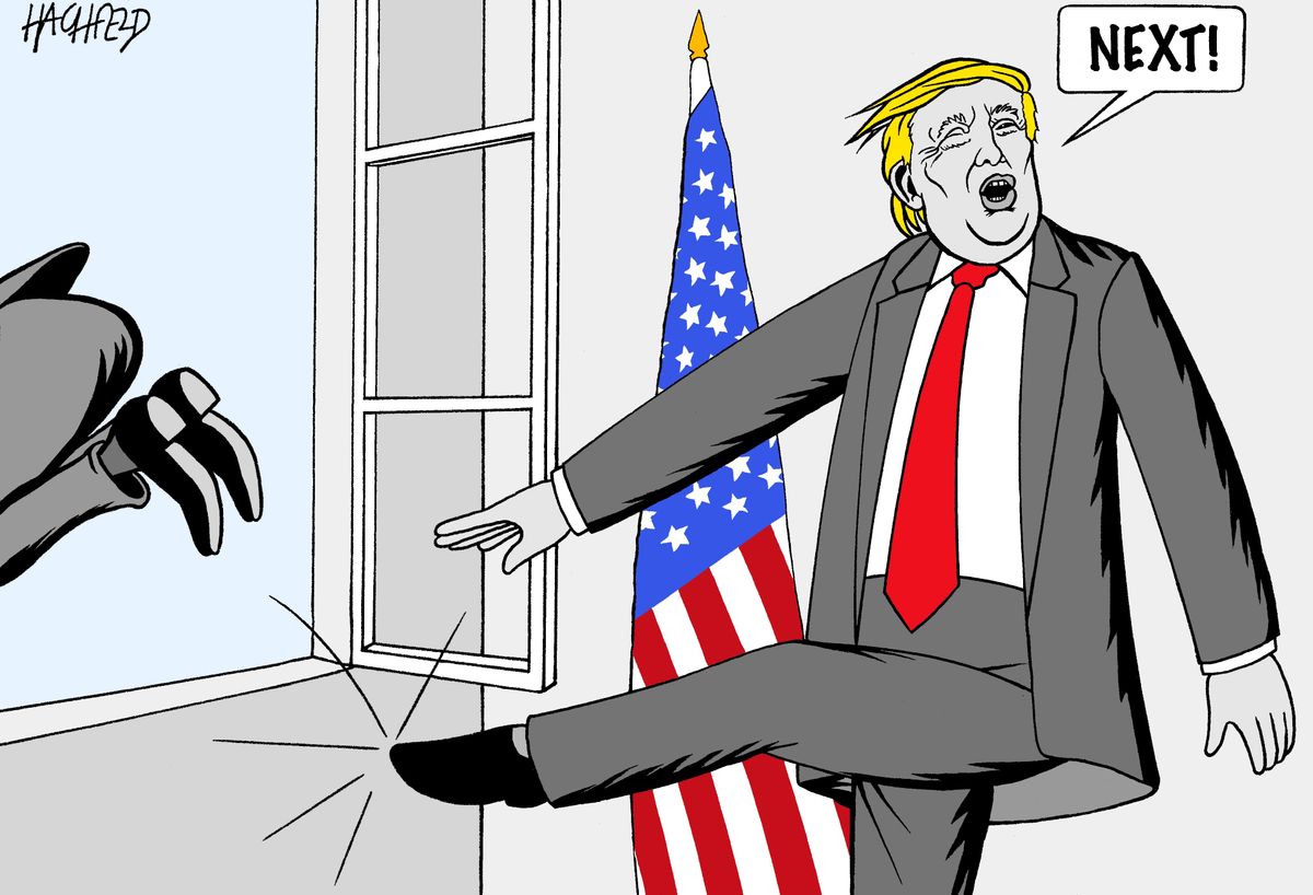 Political Cartoon U.S. Trump fires secret service director department ...