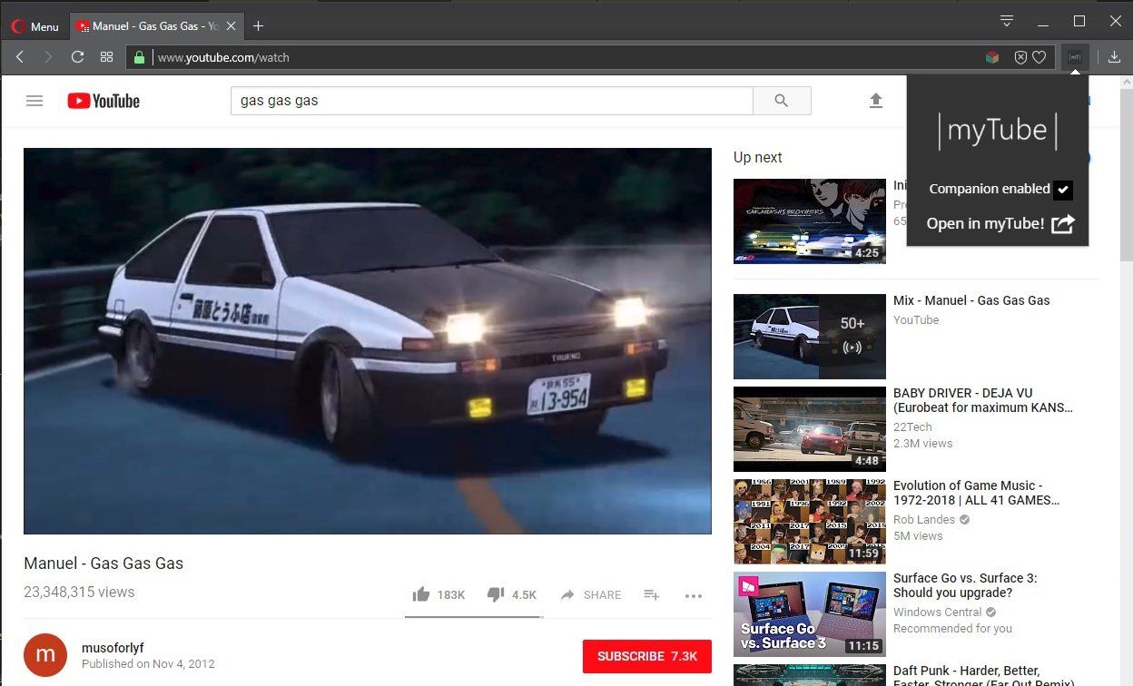 MyTube! Companion extension lets you open YouTube links in the app ...