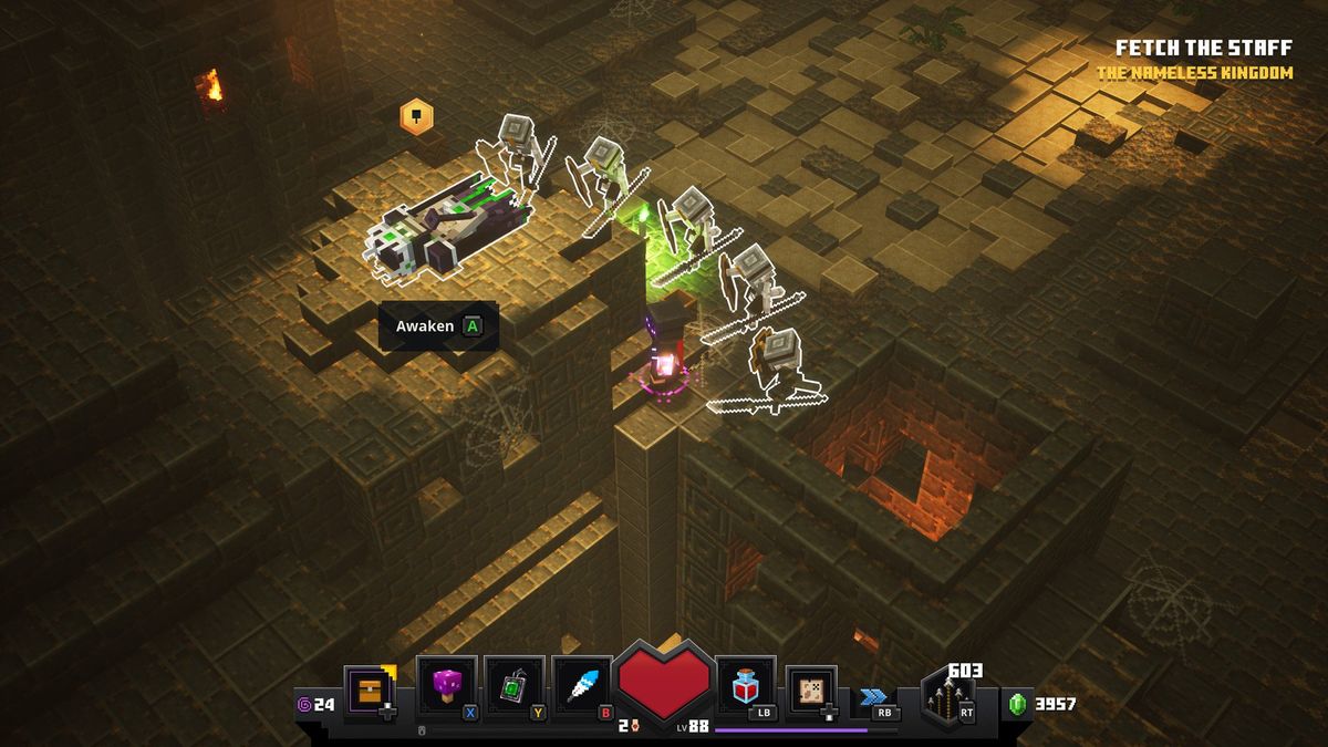 Minecraft Dungeons guide: How to beat the Nameless One boss on ...