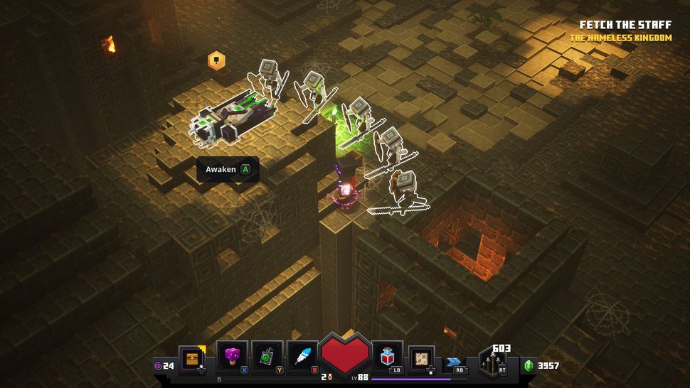 Minecraft Dungeons guide: How to beat the Nameless One boss on ...