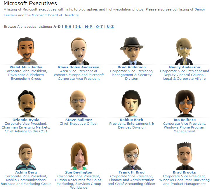 Friday Fun: Microsoft Execs & their Xbox avatars | Windows Central