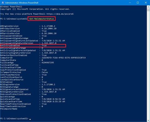 How to manage Microsoft Defender Antivirus with PowerShell on Windows ...