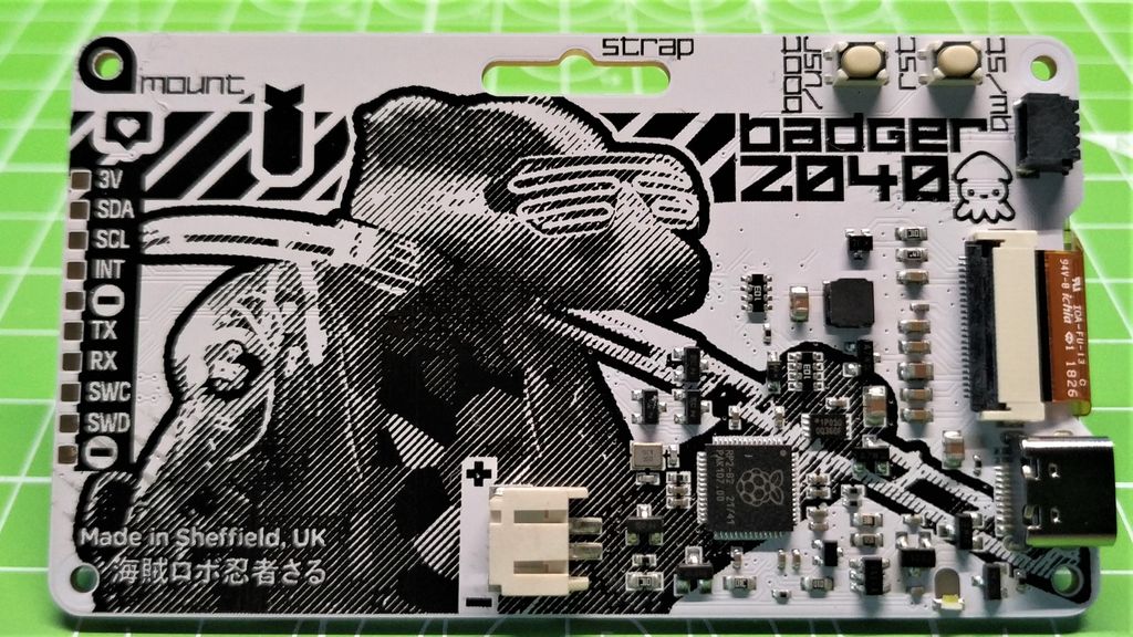 Pimoroni Badger 2040 Review: A Wearable Screen | Tom's Hardware