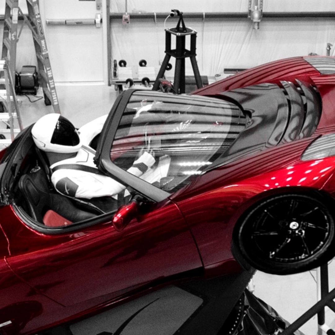 Elon Musk Unveils 'Starman' in Tesla Roadster Launching on SpaceX's ...