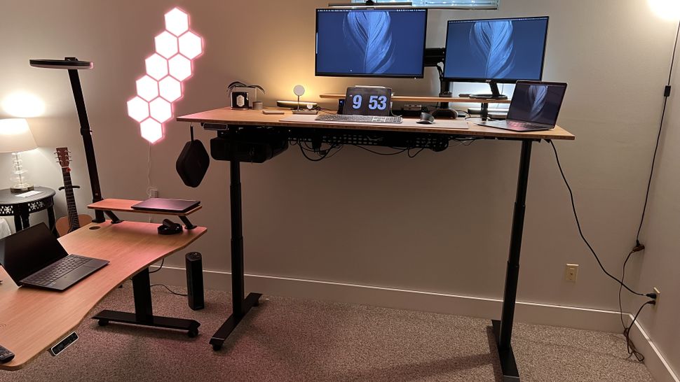 FlexiSpot E8 Frame + Bamboo Series standing desk review | TechRadar