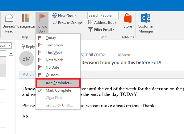 How to set Outlook reminders for important email messages | Windows Central