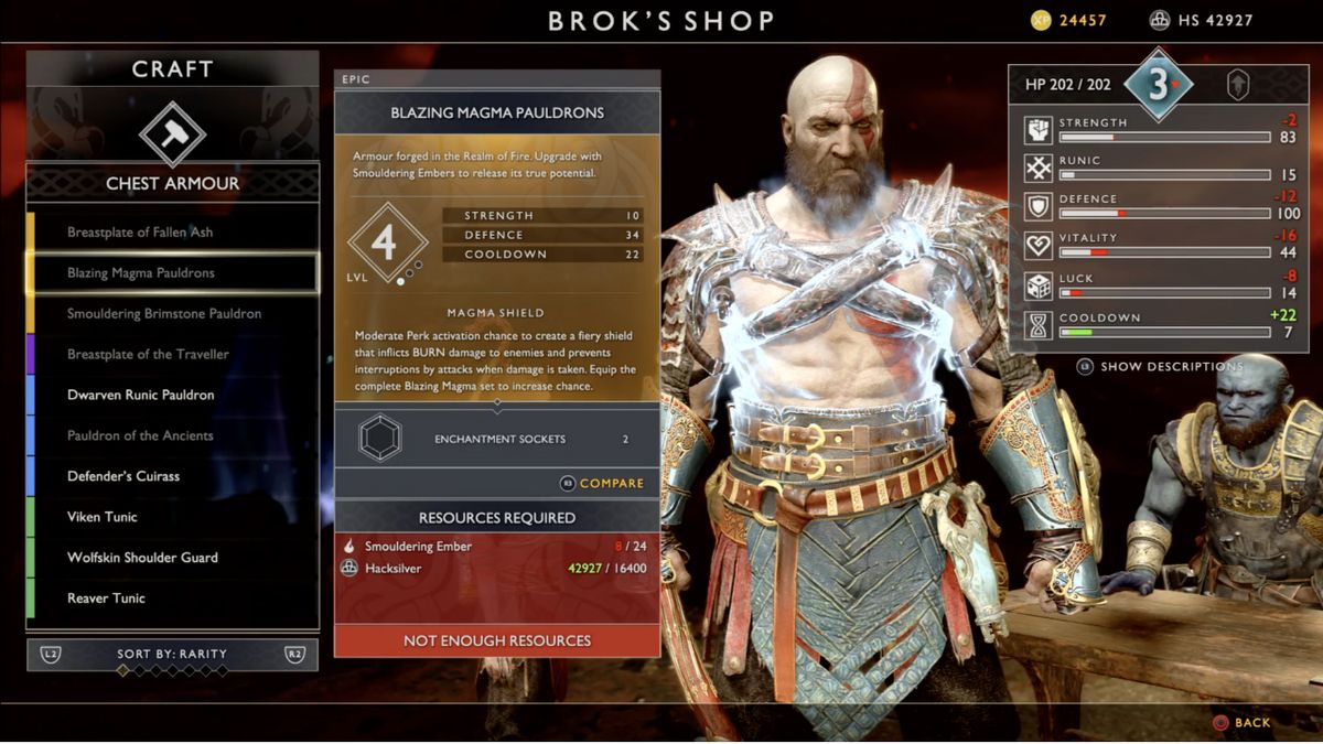 God of War fire armor of Muspelheim | GamesRadar+