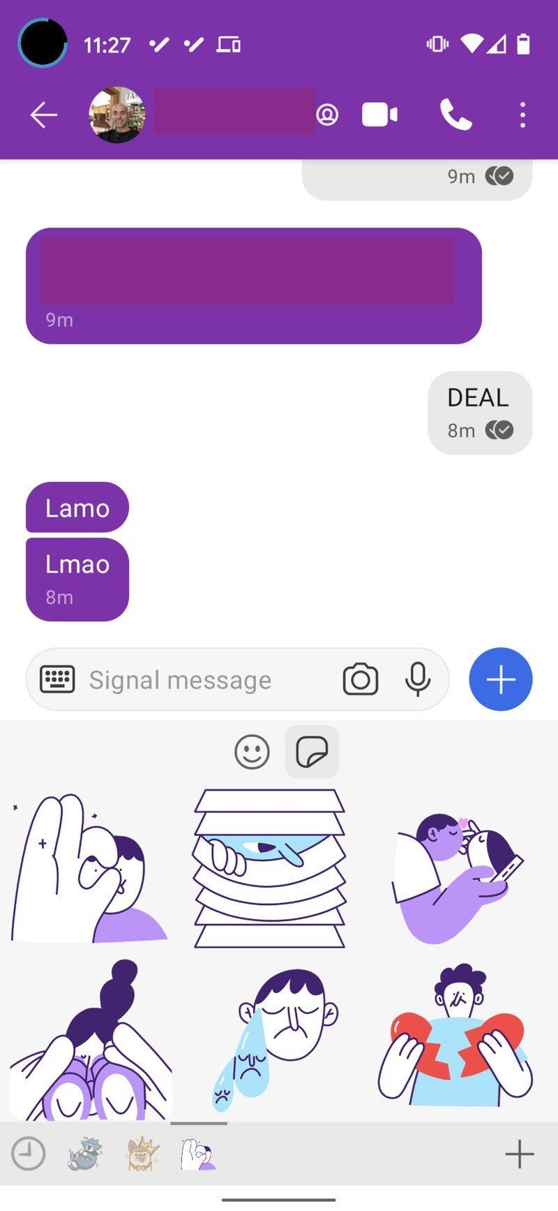 How to add and use stickers in the Signal messaging app | Android Central