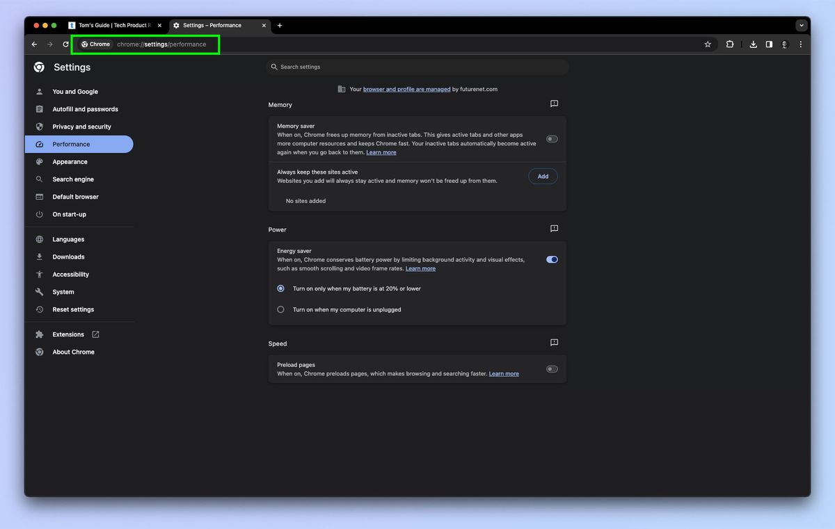 This hidden setting makes browsing on Google Chrome way faster — where to find it | Tom's Guide