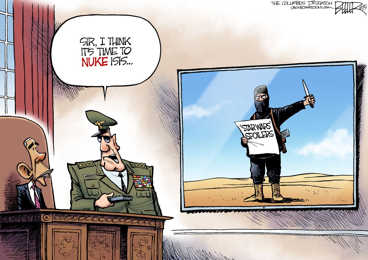 Obama cartoon World ISIS Star Wars Spoilers | The Week