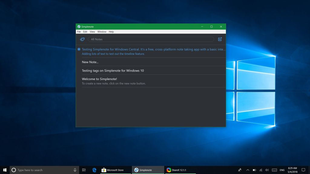 Simplenote [Windows 10 App Review]: Sync notes to all your devices ...