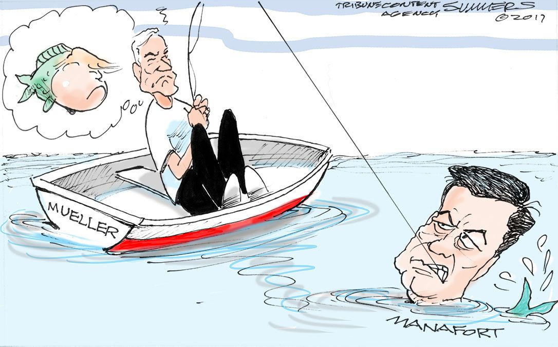 Political cartoon U.S. Robert Mueller Paul Manafort indictment | The Week