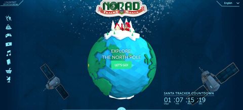 Make Christmas Cosmic with NORAD's Track Santa & Space Holiday Cards ...