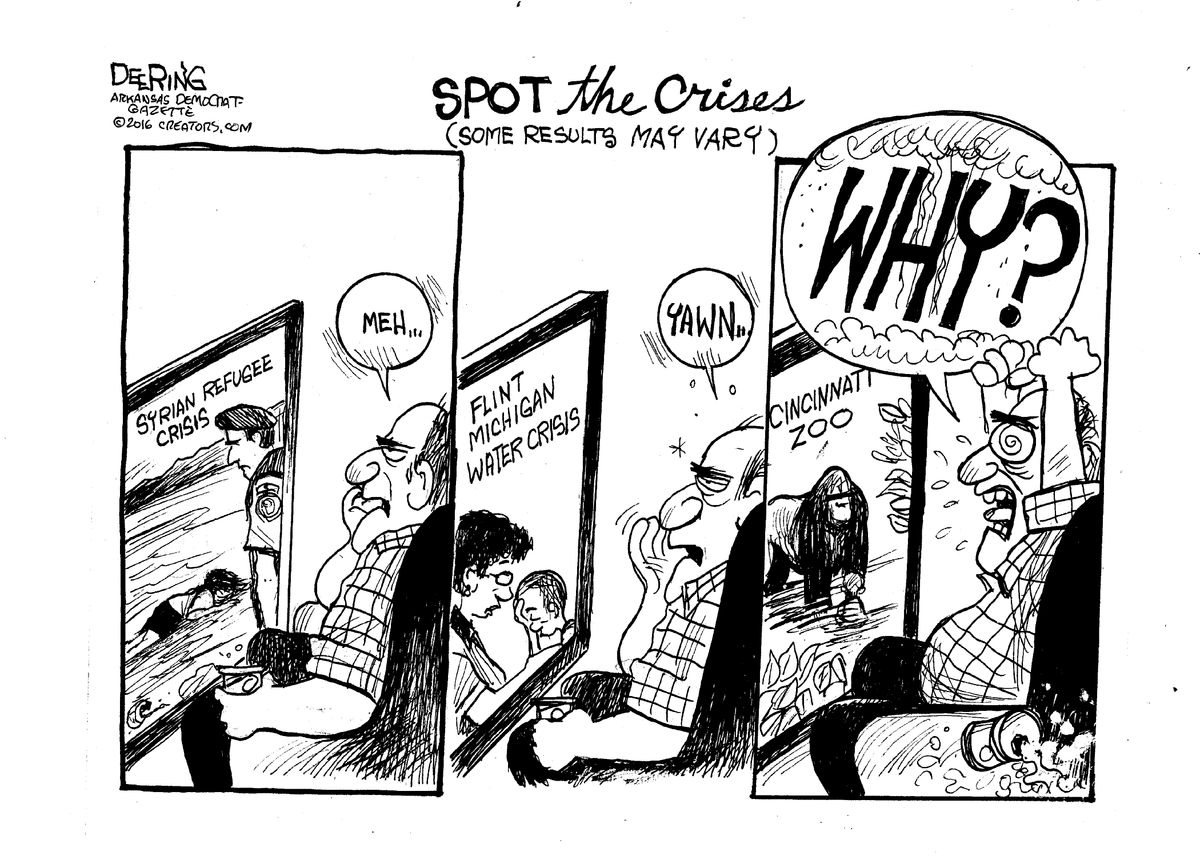 Editorial Cartoon U.S. Crises 2016 | The Week