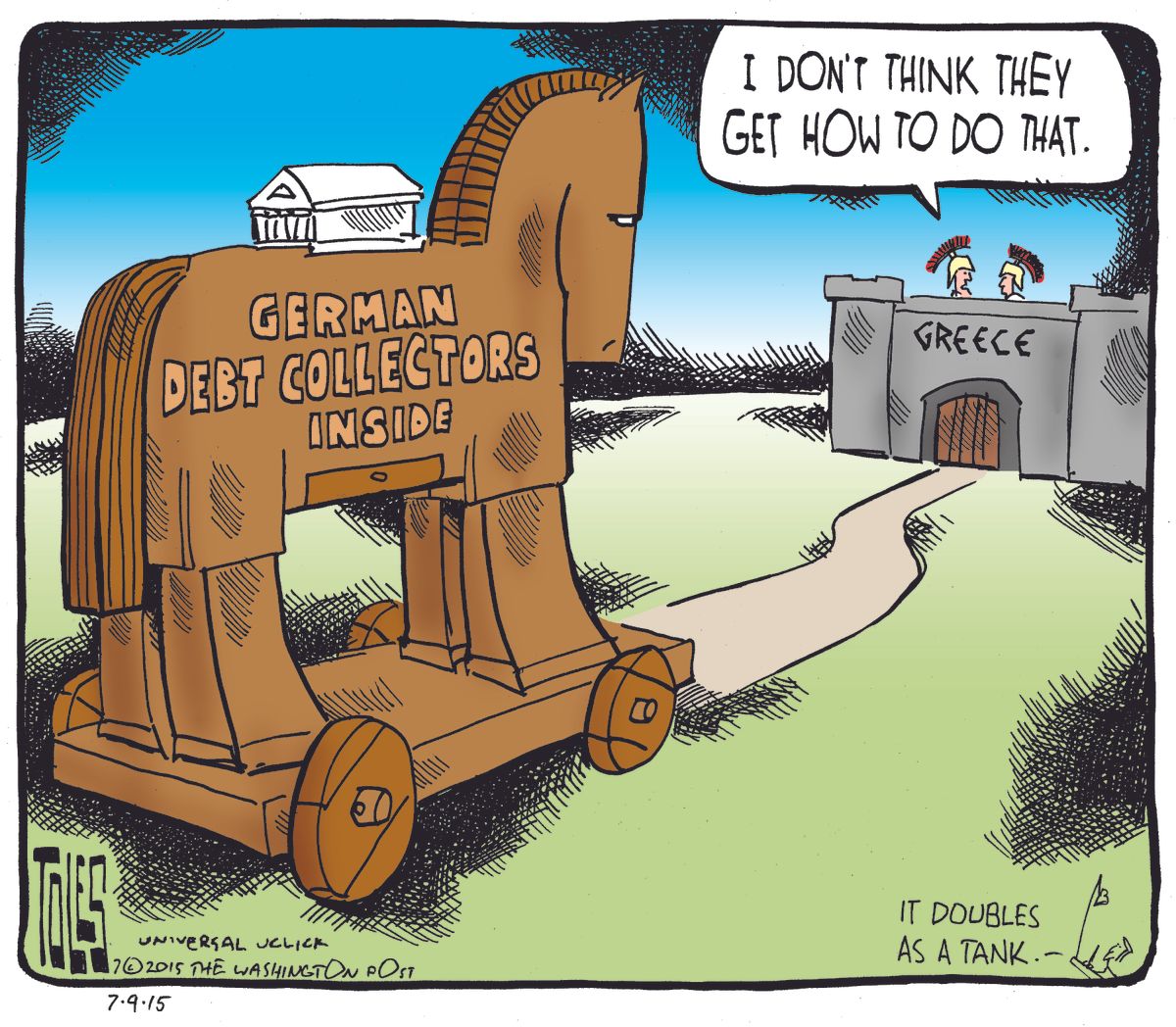 Editorial cartoon World Greece Germany | The Week