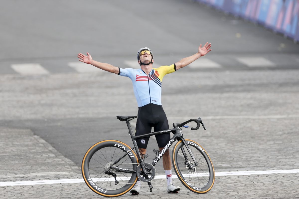 Remco Evenepoel secures historic Olympic double with road race victory ...