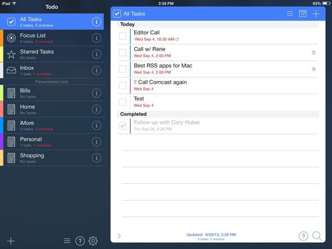 Todo 7 for iOS review: A brand new look and a great new experience | iMore
