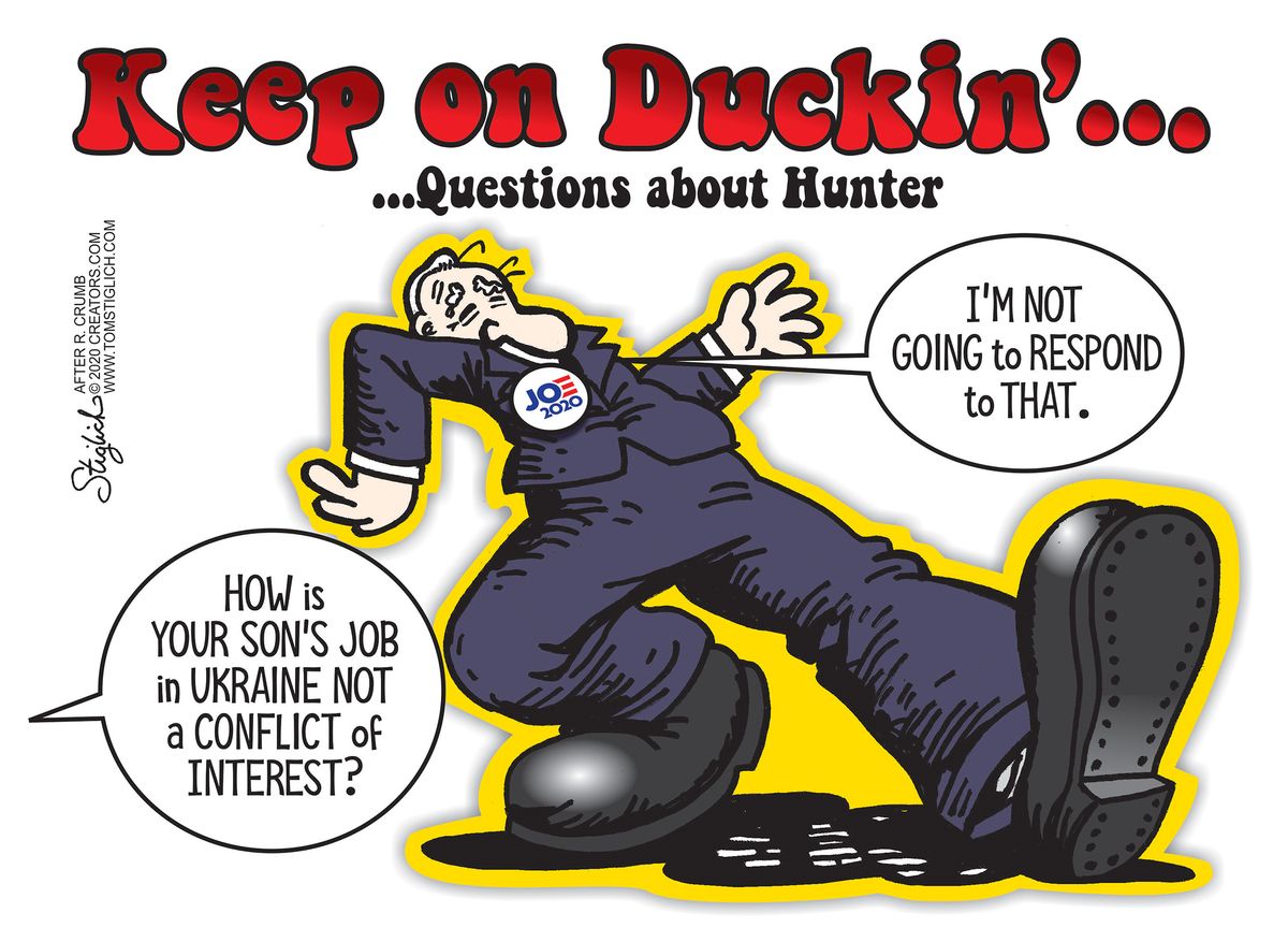 Political Cartoon U.S. Hunter Joe Biden R Crumb | The Week