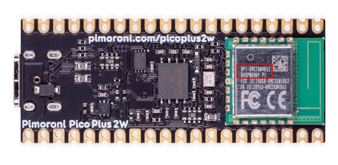 Pimoroni Pico Plus 2 W features mysterious 'Raspberry Pi RM2' Wi-Fi ...
