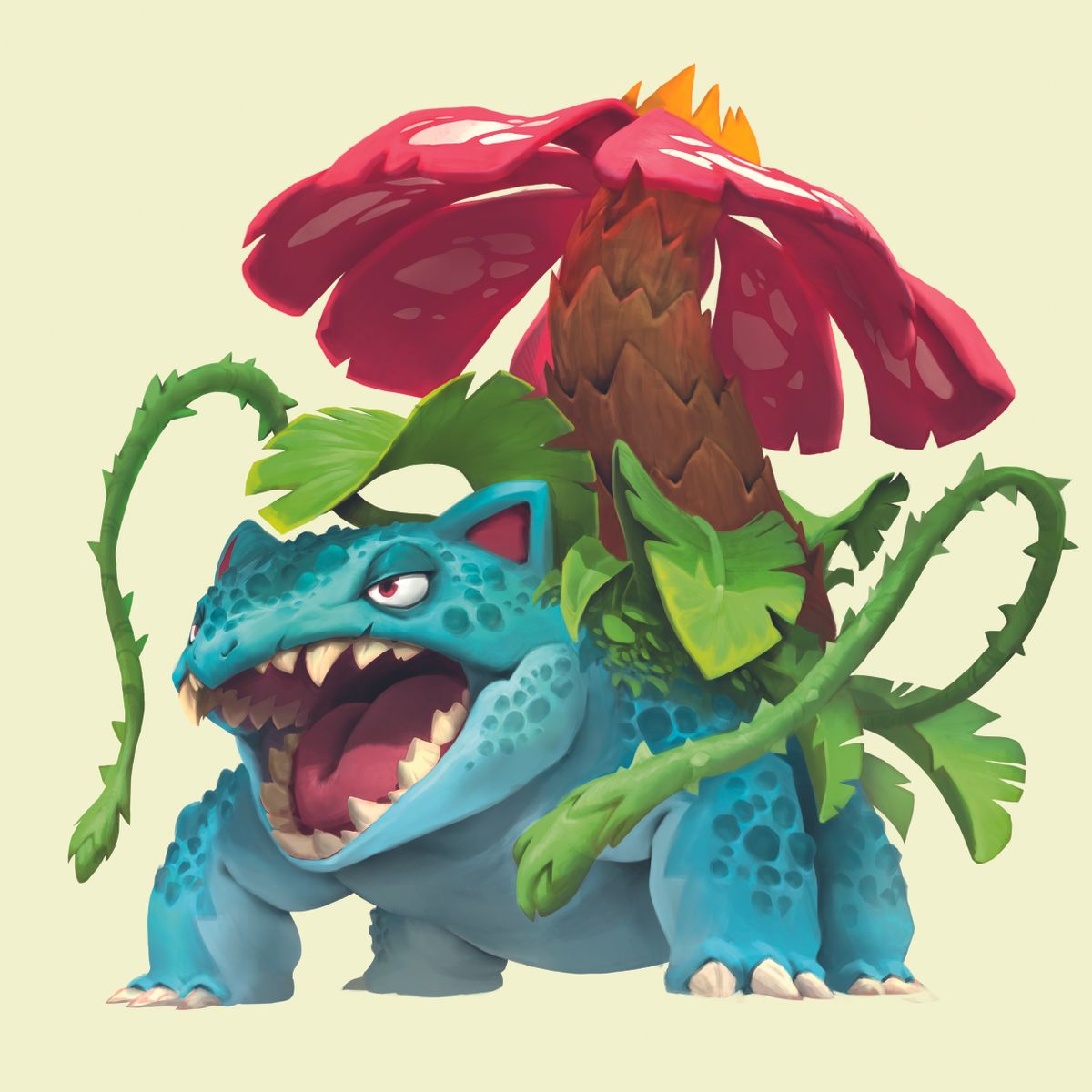 How to paint Pokémon's Venusaur in Photoshop | Creative Bloq