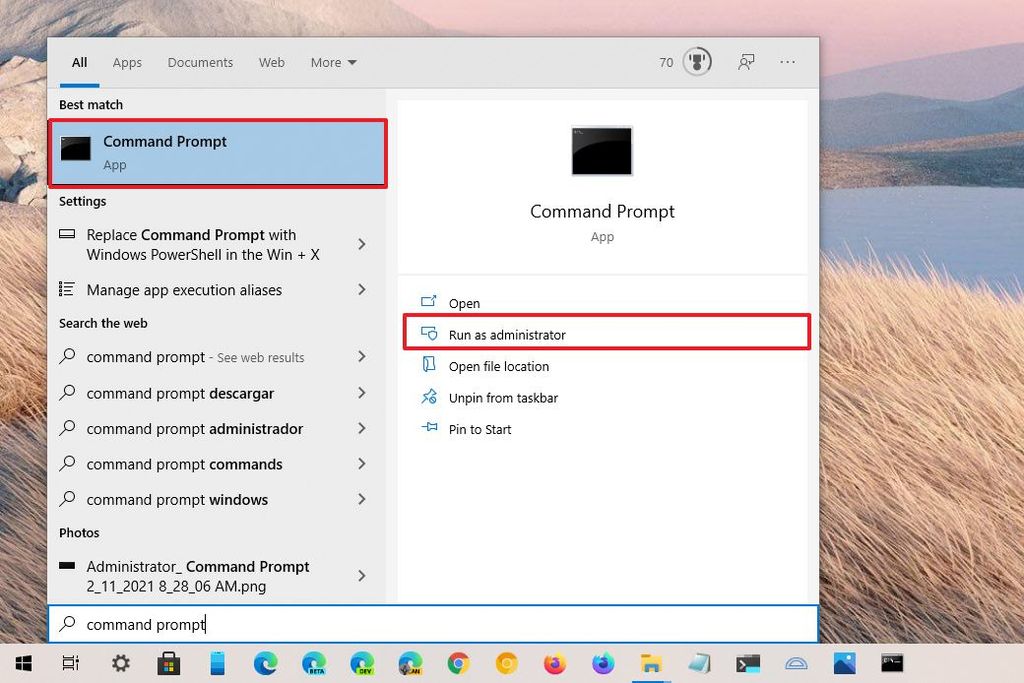 How to launch Command Prompt (standard and admin) on Windows 10 ...