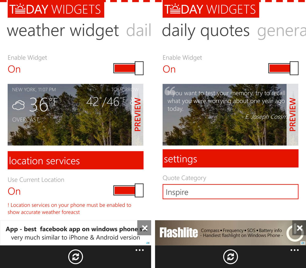 Today Widgets - add weather forecasts and quotes to your lock screen ...