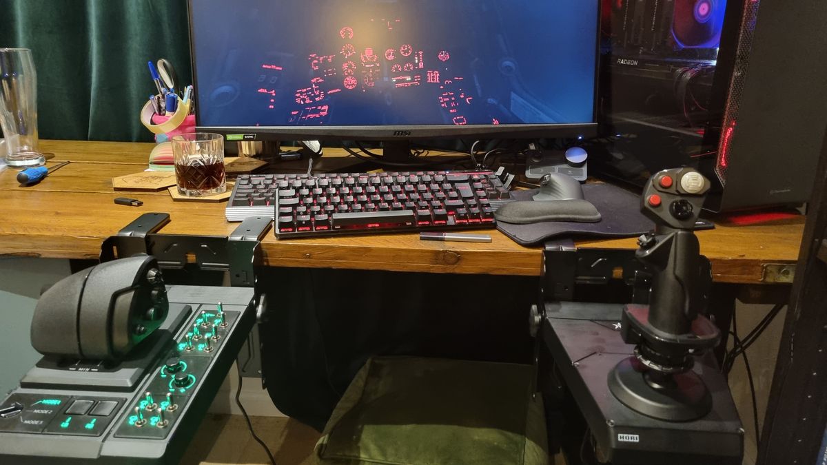 HORI HOTAS Flight Control System & Mount Review | PC Gamer