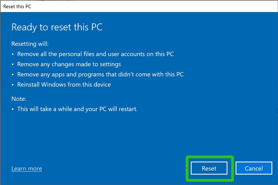 How to Factory Reset a Windows 10 or 11 PC | Tom's Hardware