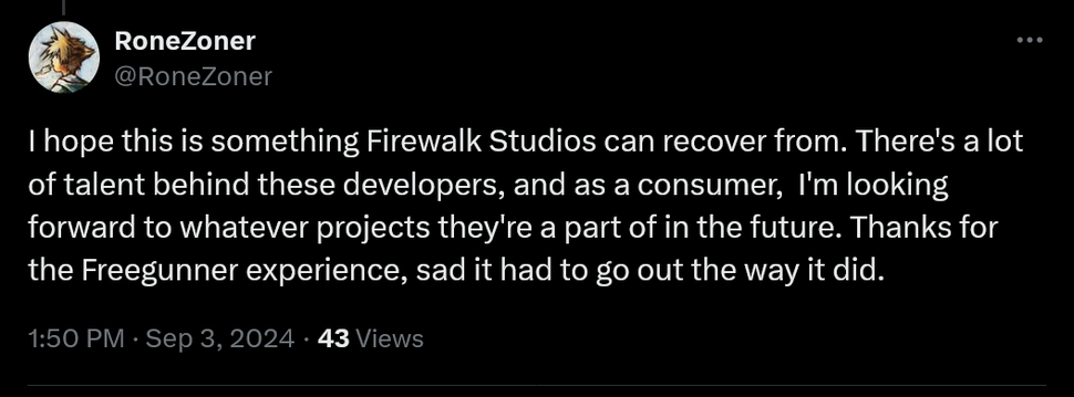 Concord developer expresses gratitude for support following the sudden ...