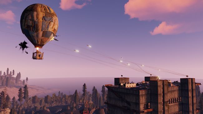 Rust now has hot air balloons and missiles that can shoot them down ...