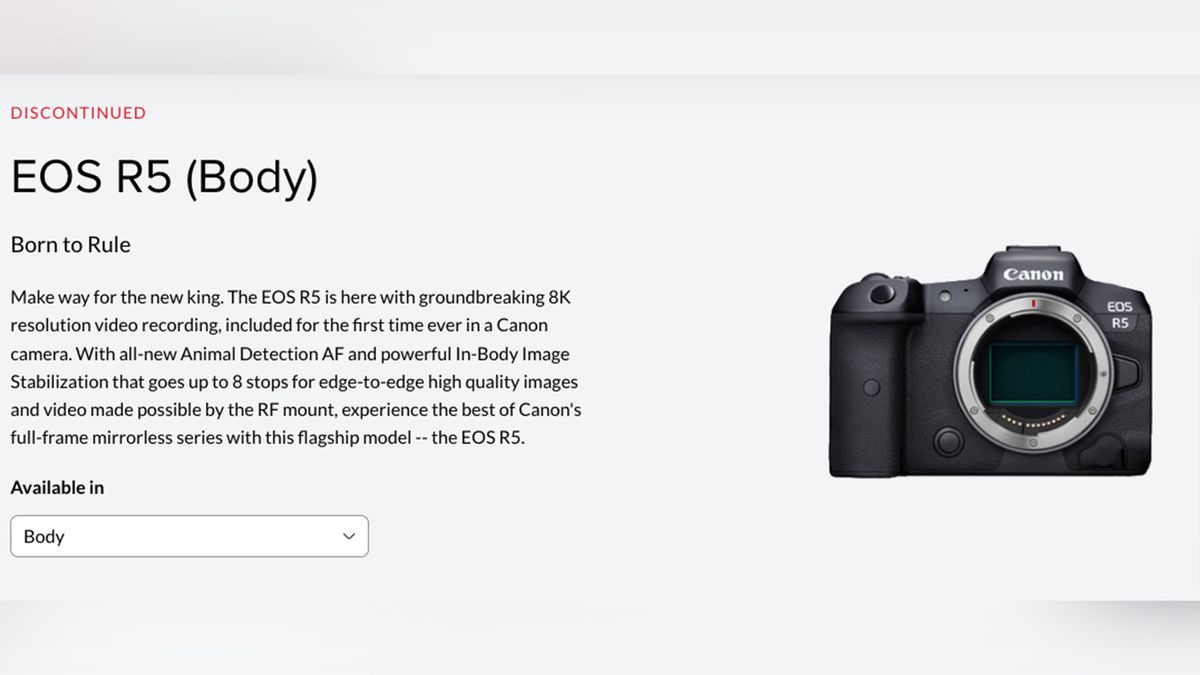 Major announcement: Canon has discontinued the EOS R5 – so should you ...