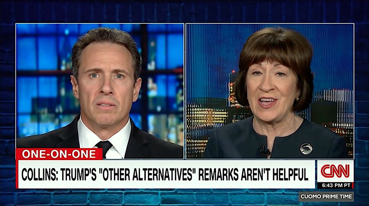 Sen. Susan Collins tells CNN's Chris Cuomo she's 'not sure' Trump ...