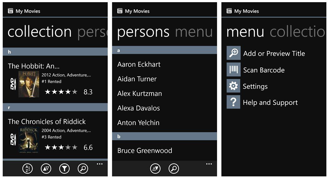 My Movies, keeping track of your movie collection from your Windows ...