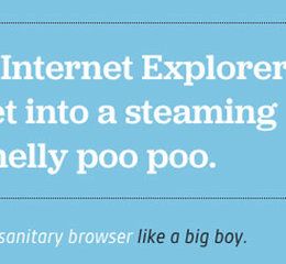 Here's looking at poo: agency dumps on Internet Explorer | Creative Bloq