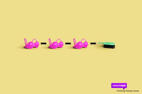 New print campaign for stuttering therapy - funny or flop? | Creative Bloq