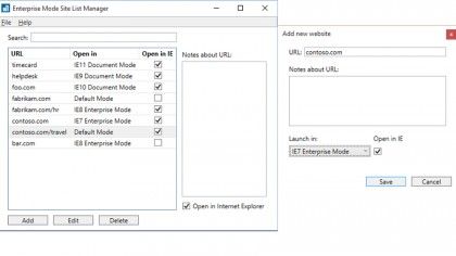 DoNotTransition option - How to set up Enterprise Mode and Edge to ...