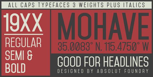 Font of the day: Mohave | Creative Bloq