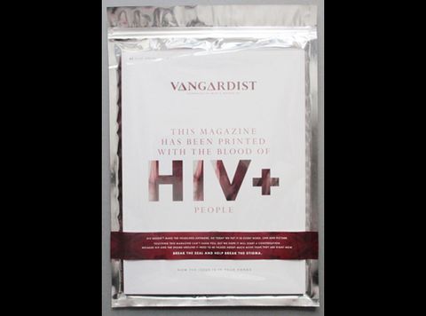 Publisher prints mag using HIV+ blood | Creative Bloq