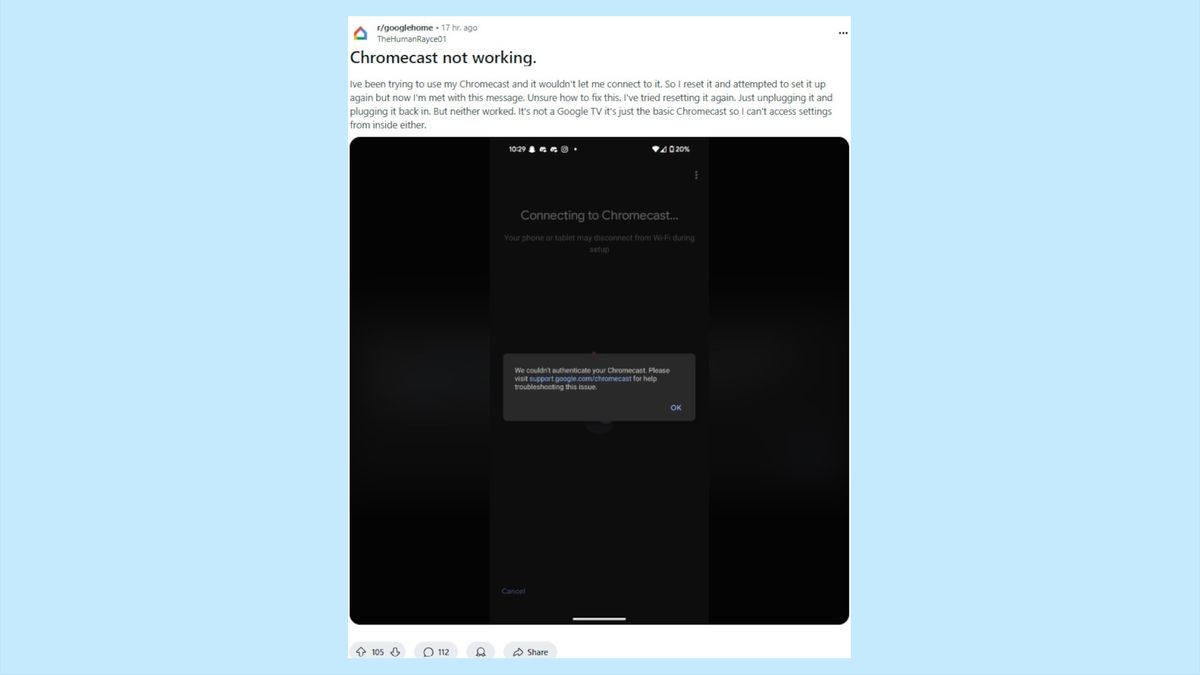 Chromecast fail — users across the world are saying that their ...